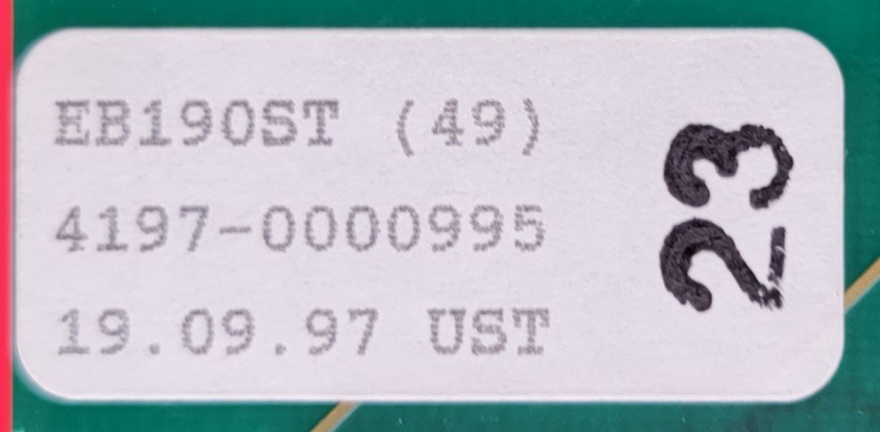 Genuine Double Oven Gaggenau Control Board Part#4197-0000995 EB190ST-49 ...